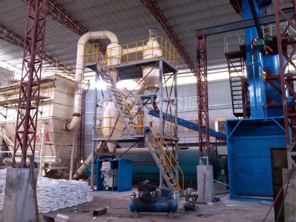 The production line of 40,000 tons of super pure quartz ball grinding ...